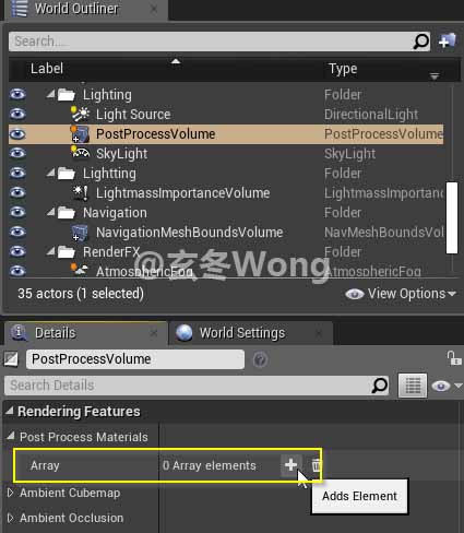[UE4]Modify Post Process Settings at Run-time